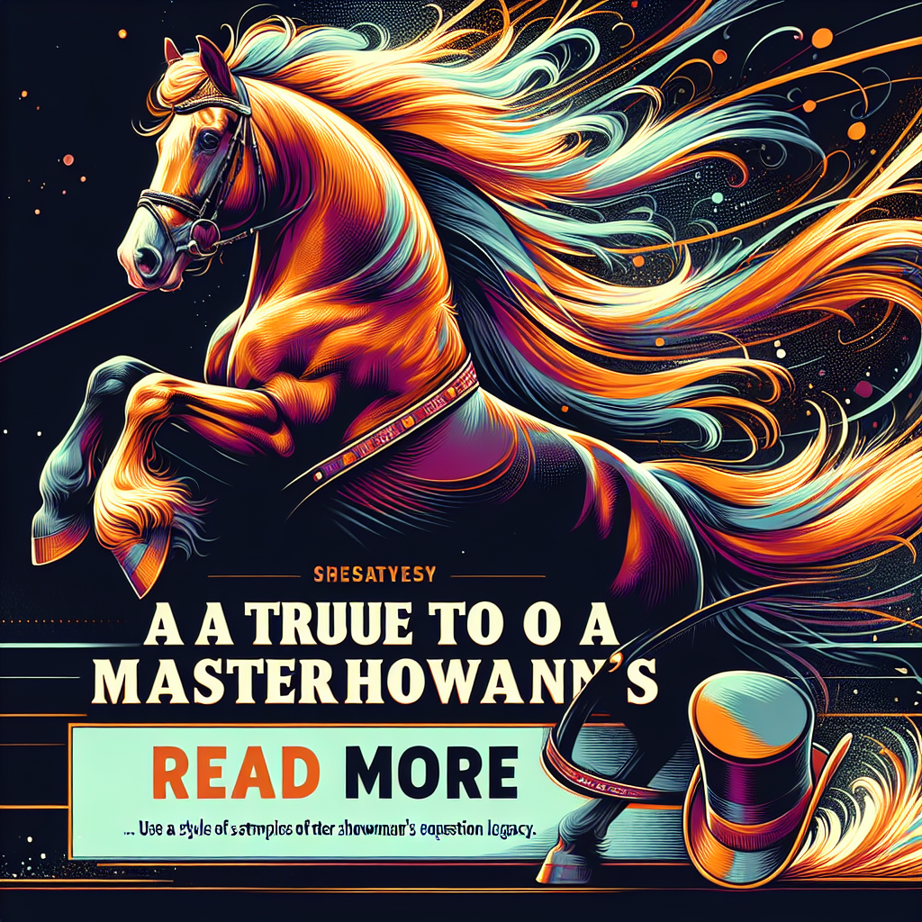 A Tribute To Allister Hood: Celebrating A Master Showman's Equestrian ...