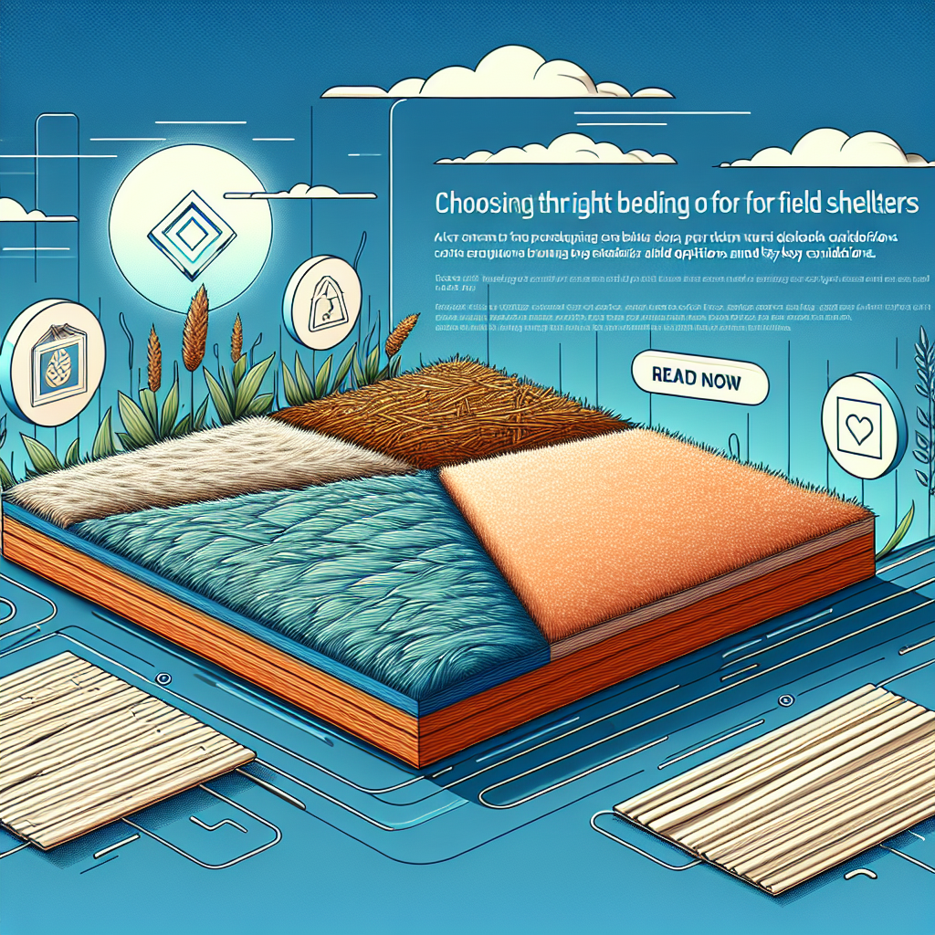 Choosing the Right Bedding for Field Shelters: Top Options and Key Con ...