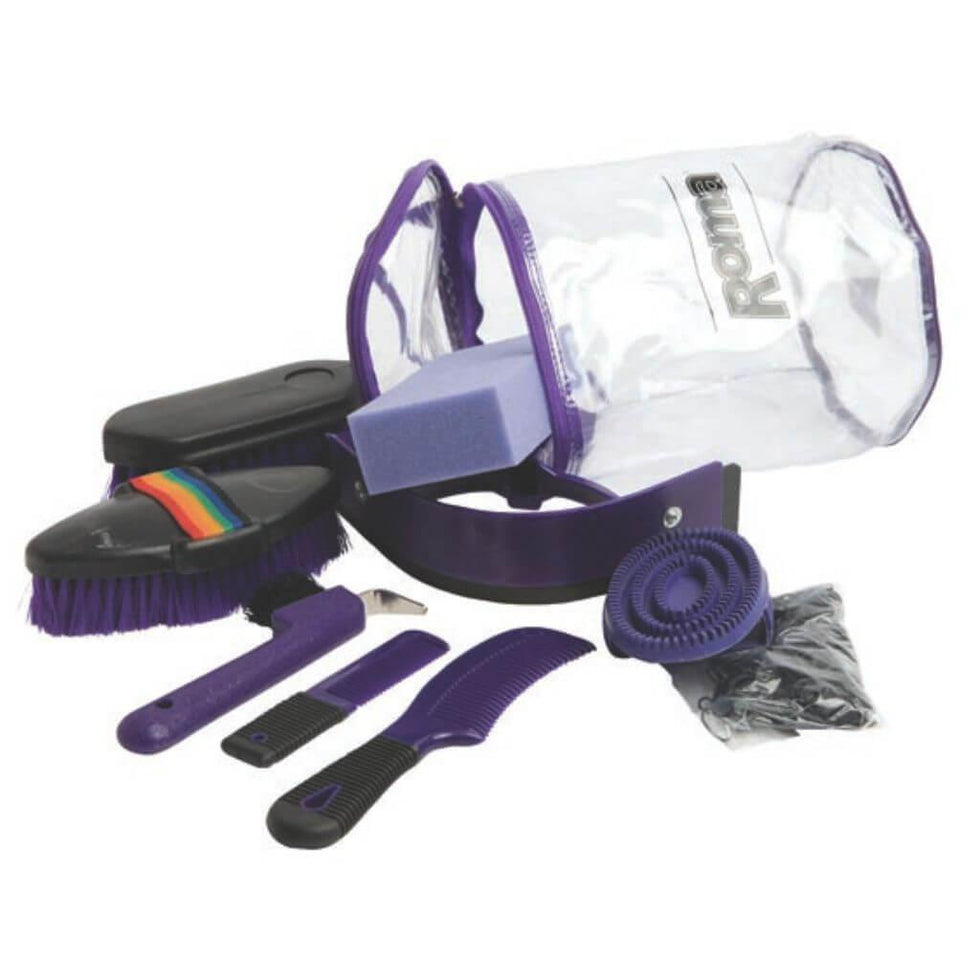 Roma Cylinder Grooming Kit 9 Pieces – Just Horse Riders