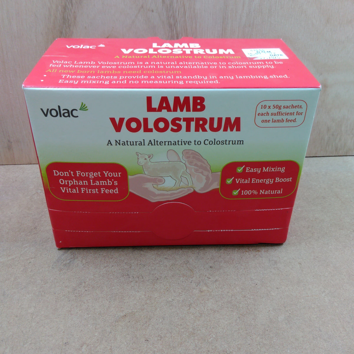 [Grade D - Clearance] Volac Lamb Volostrum One Colour 10 X 50G Sachets ...